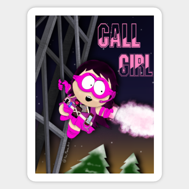 Call Girl South Park South Park Sticker Teepublic